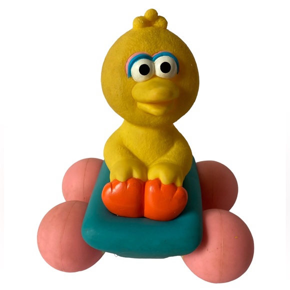 Illco | Toys | Illco Big Bird Sesame Street Soft Rubber Toy Car Vintage ...